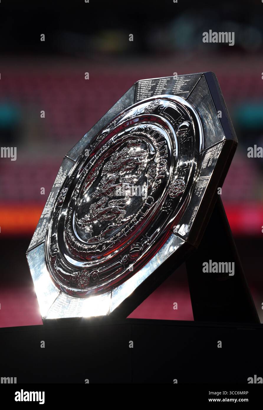 The FA Community Shield on display before the FA Community Shield match ...