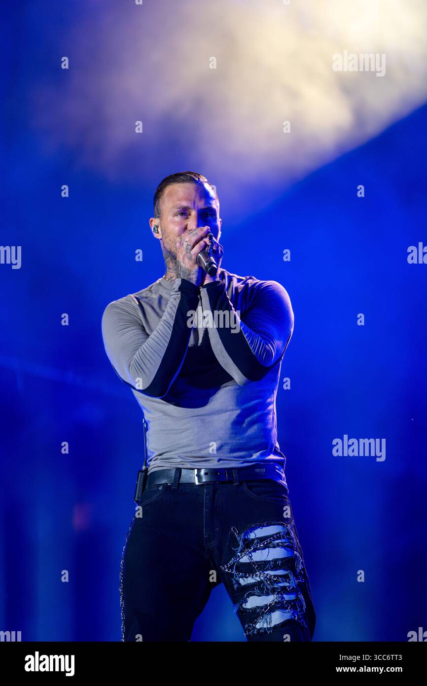 Der deutsche Rapper Maximilian Tibor Albert Diehn alias Kontra K auf ...