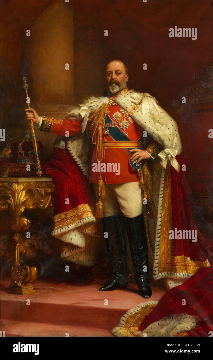 King Edward VII. Luke Fildes. Between 1901 and 1902 Stock Photo - Alamy