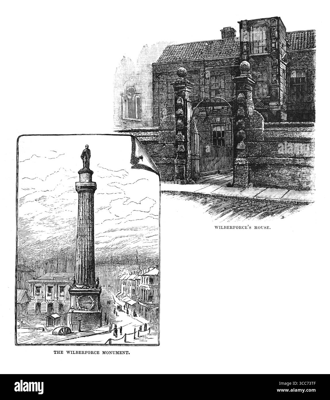 Views of Hull, East Yorkshire. Wilberforce Monument and William ...
