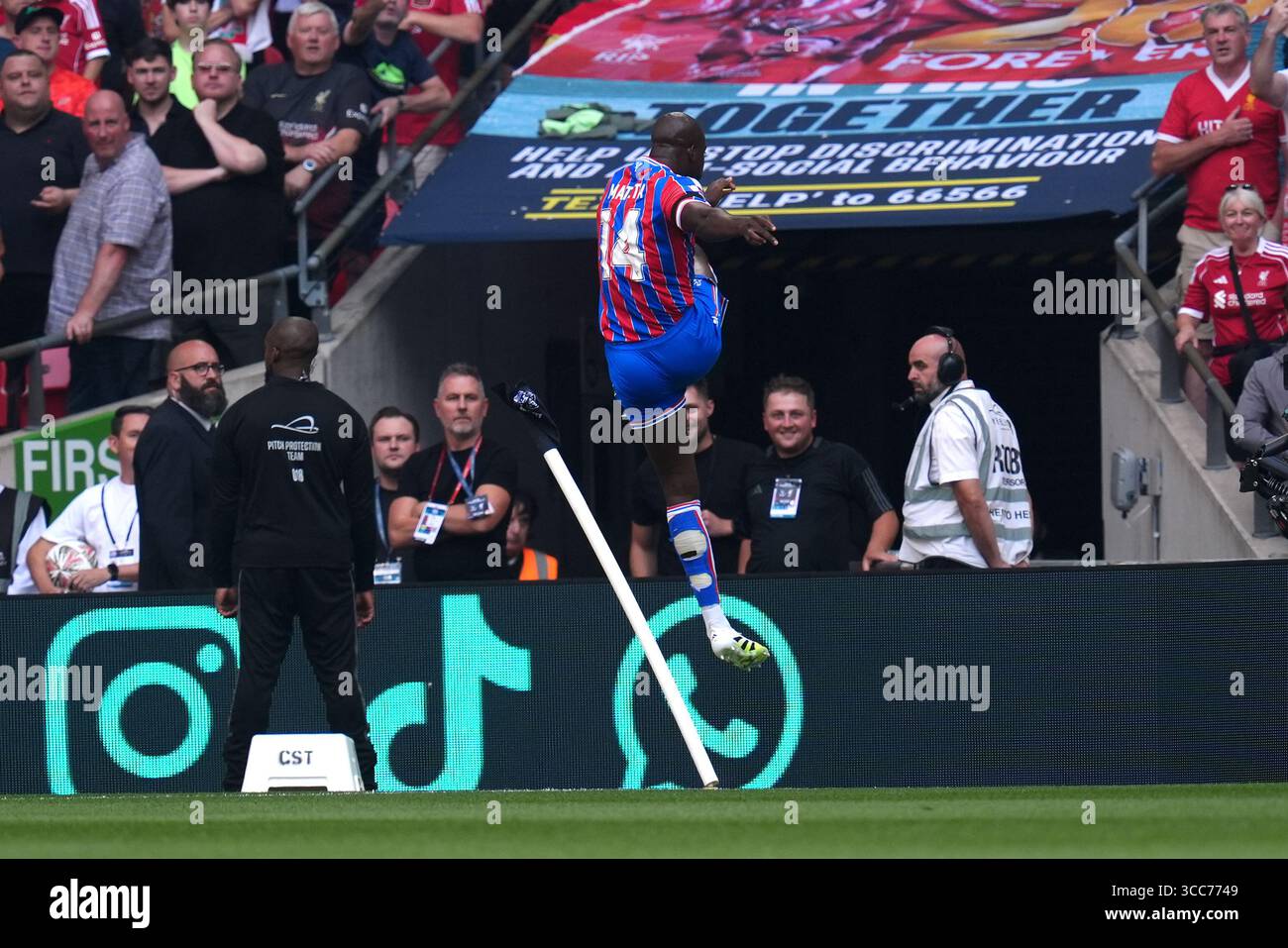 Crystal Palace's Jean-Philippe Mateta celebrates scoring their side's ...