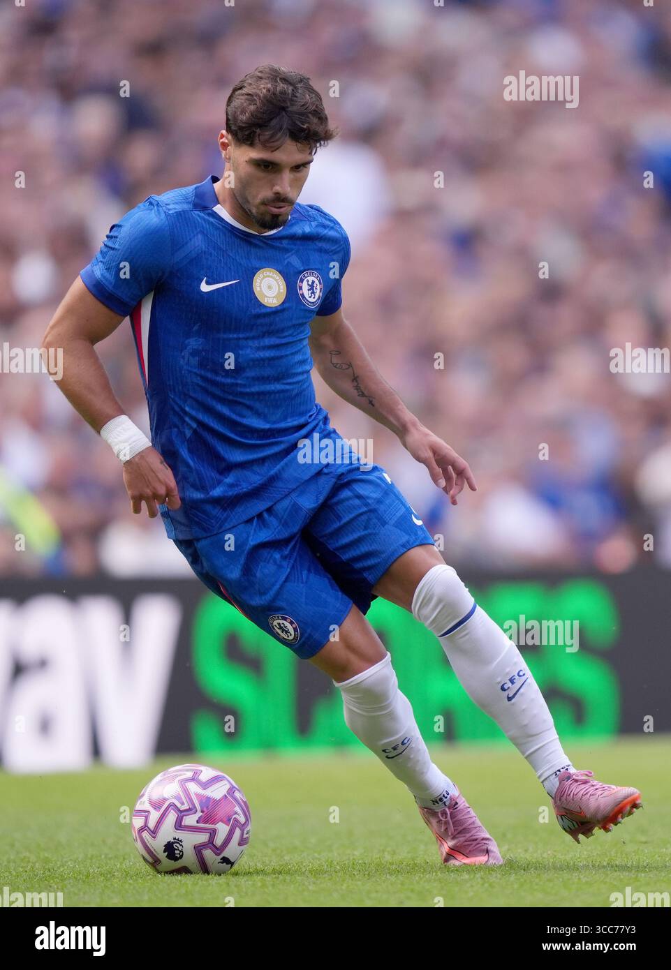 Chelsea's Pedro Neto during a pre-season friendly match at Stamford ...