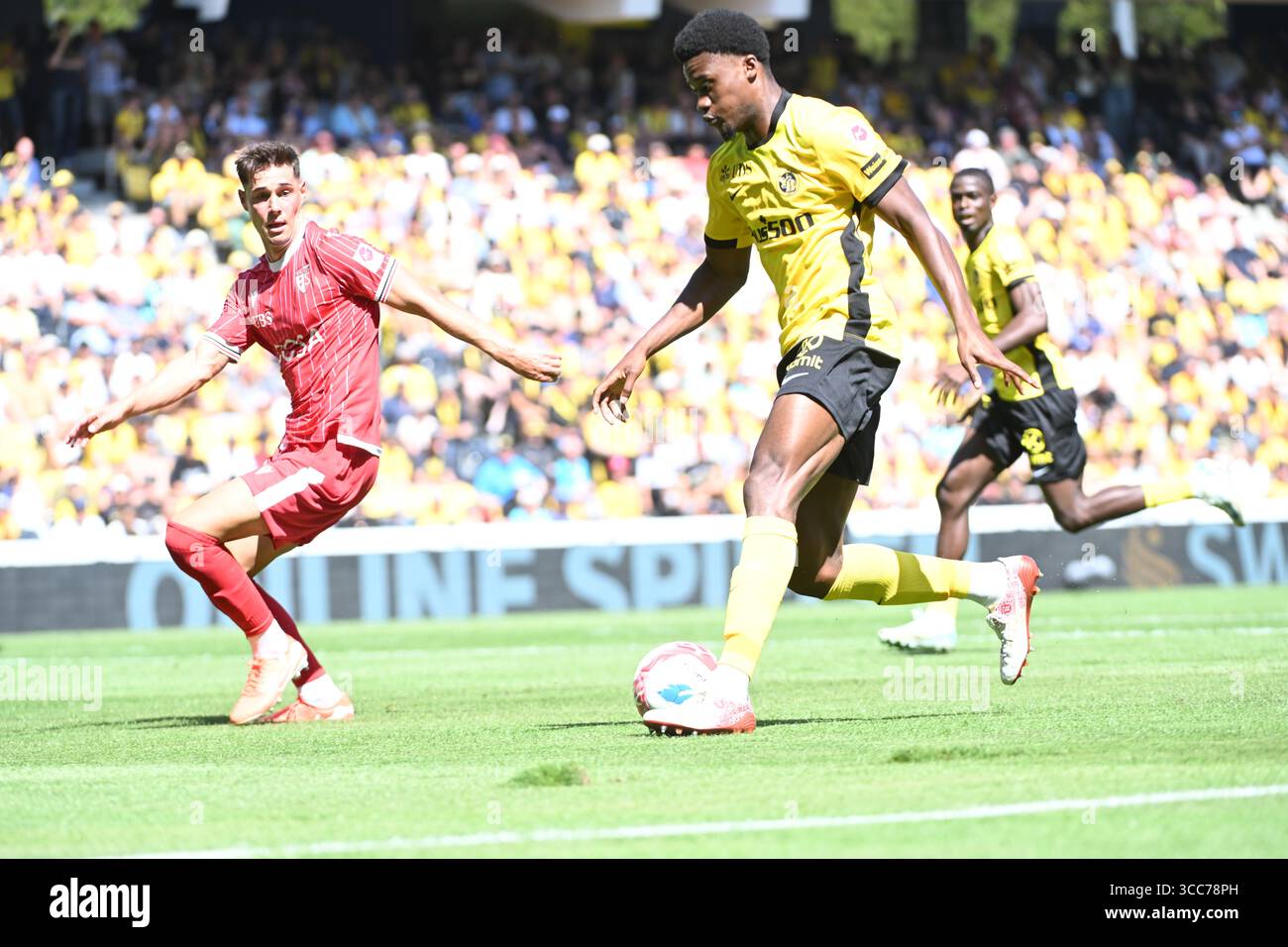 BERN, SWITZERLAND - AUGUST 10: Chris Bedia of Young Boys in action at ...