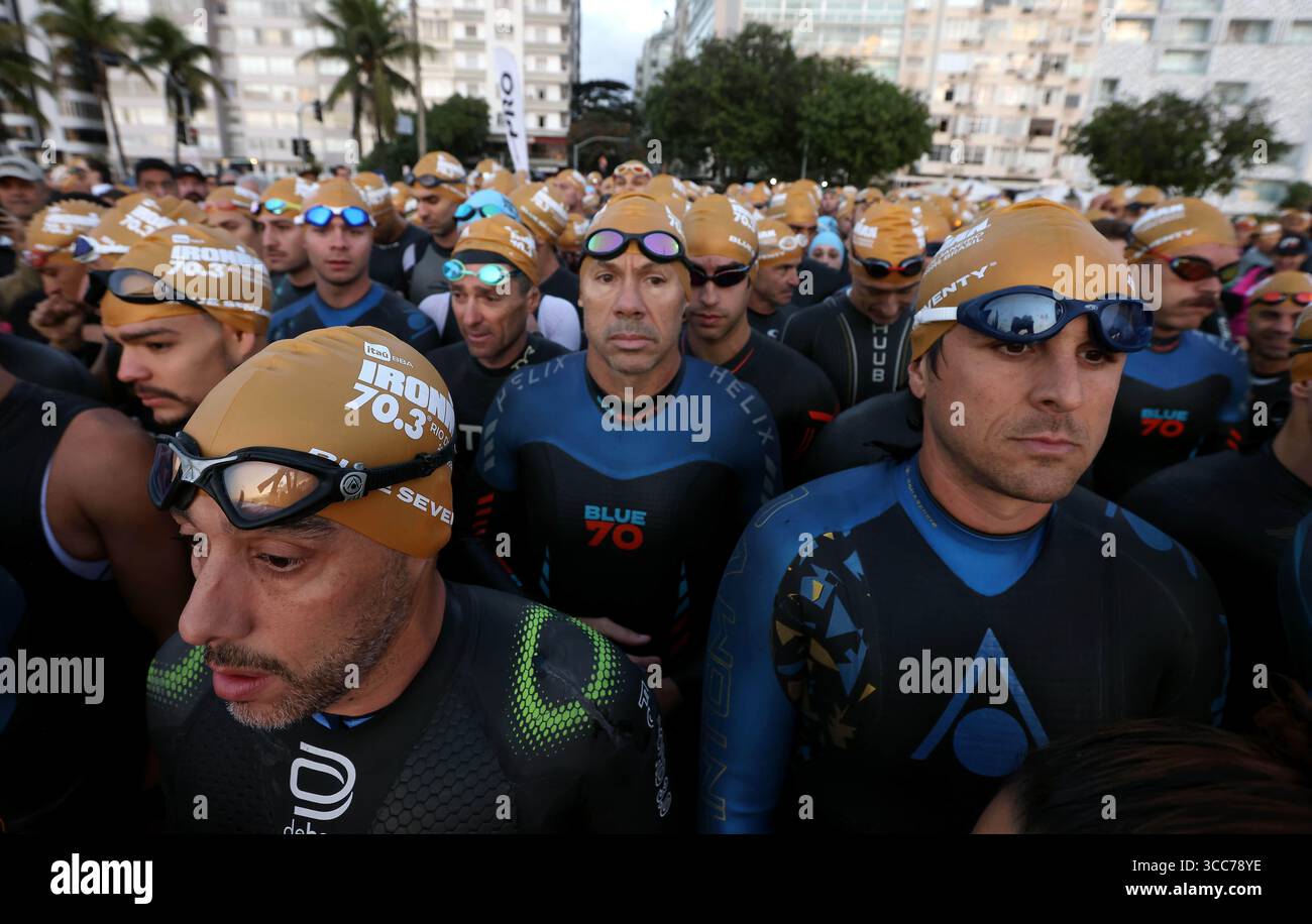 August 10, 2025, Rio De Janeiro, Rio De Janeiro, Brazil: Athletes line ...