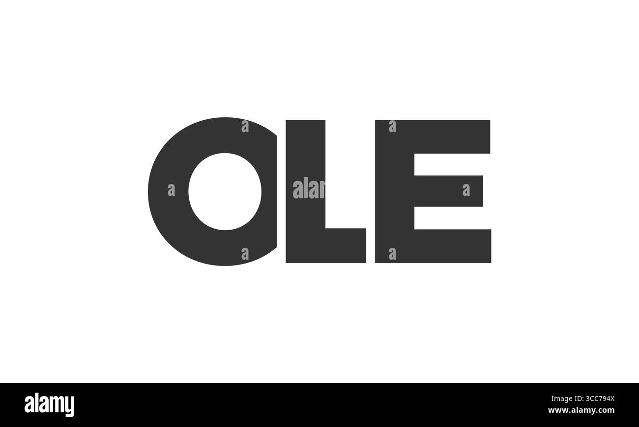 Ole logo design hi-res stock photography and images - Alamy