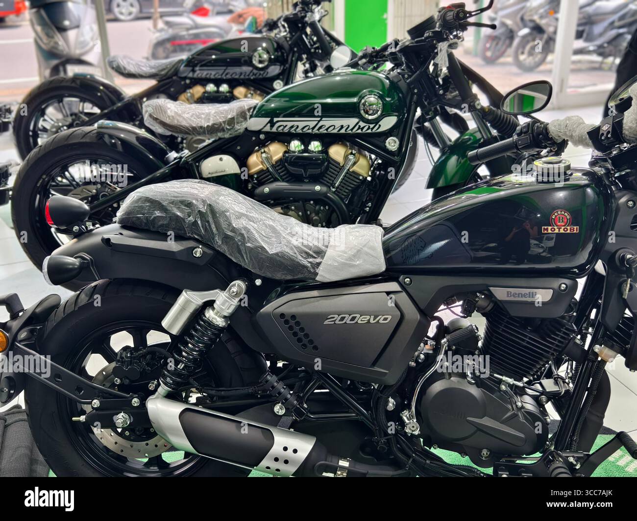 Brand New Benelli Motobi and Napoleonbob Motorcycles on Showroom ...