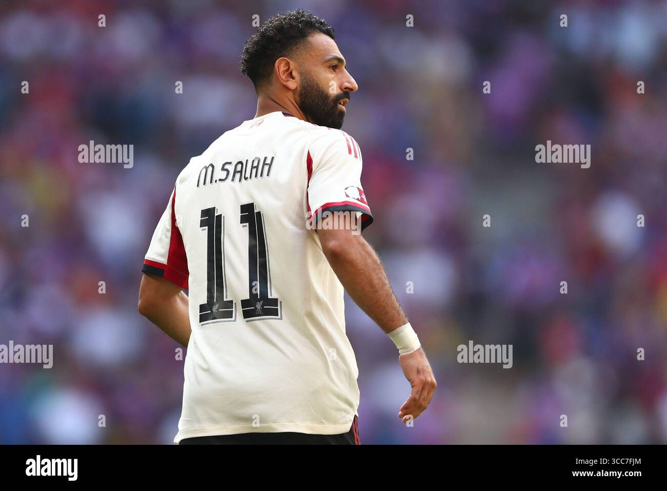 Mohamed Salah (11 Liverpool) during the 2025 FA Community Shield game ...
