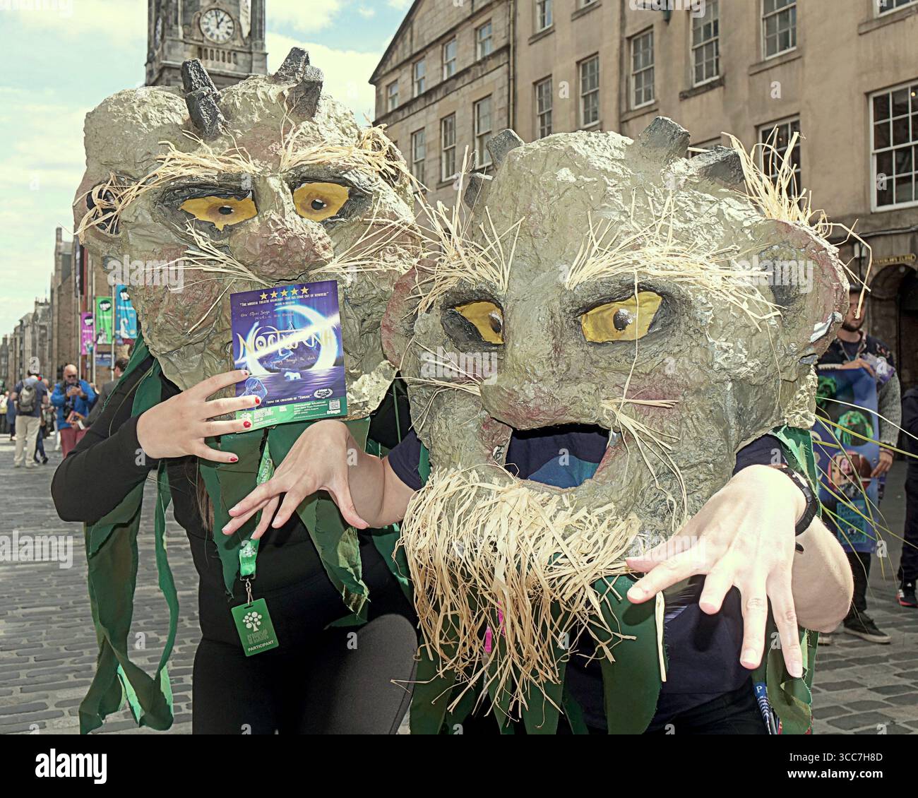 Edinburgh, Scotland, UK. 10th August, 2025. UK Weather: Windy fringe ...