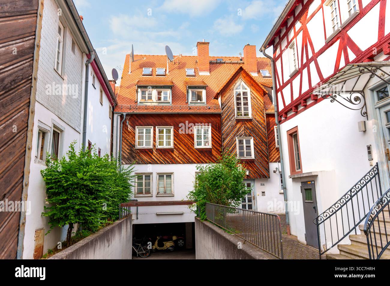 Darmstadt, Germany - June 5, 2025: Architectural details of traditional ...
