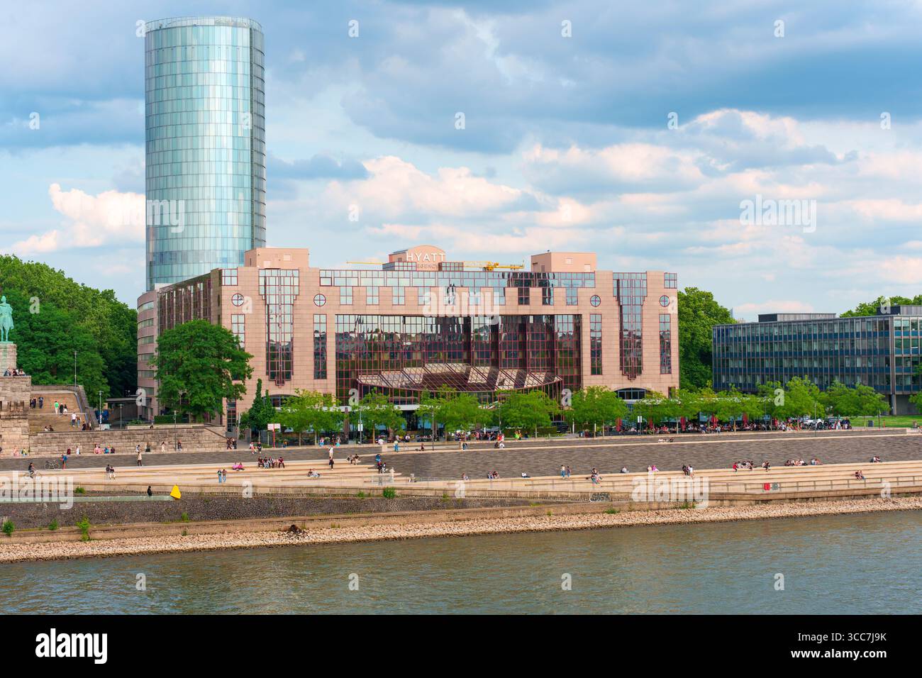 Cologne, Germany - June 15, 2025: Picturesque view of the Hyatt Regency ...