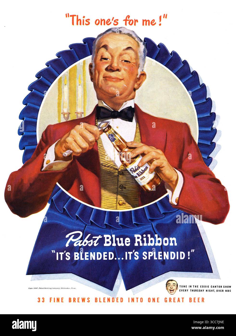 Pabst blue ribbon beer ad hi-res stock photography and images - Alamy