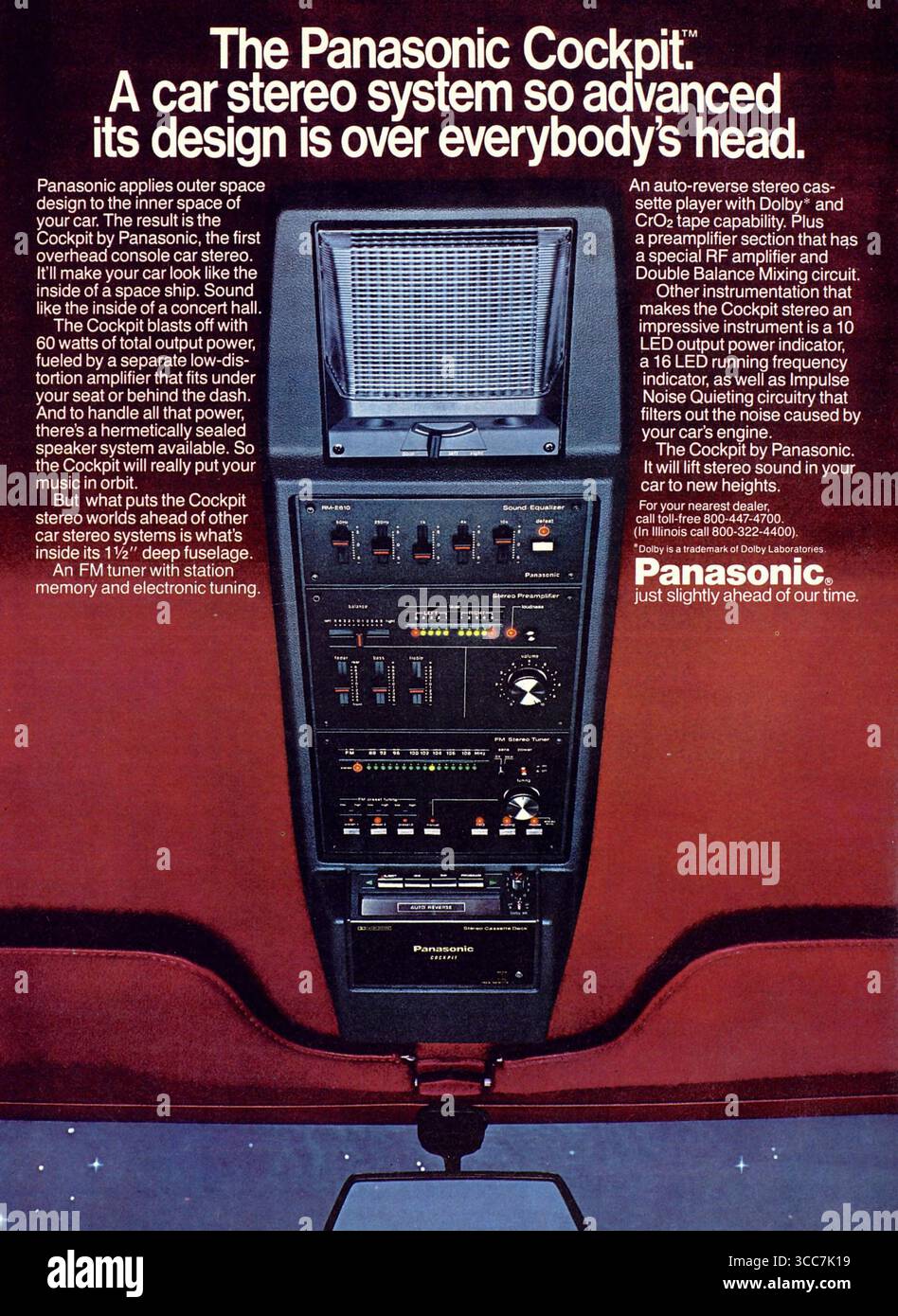 1979 Panasonic Cockpit Car Stereo System ad Stock Photo - Alamy