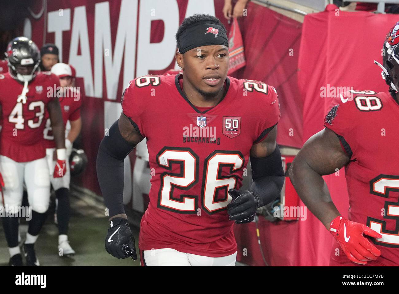 Tampa Bay Buccaneers safety Kaevon Merriweather (26) takes the field ...