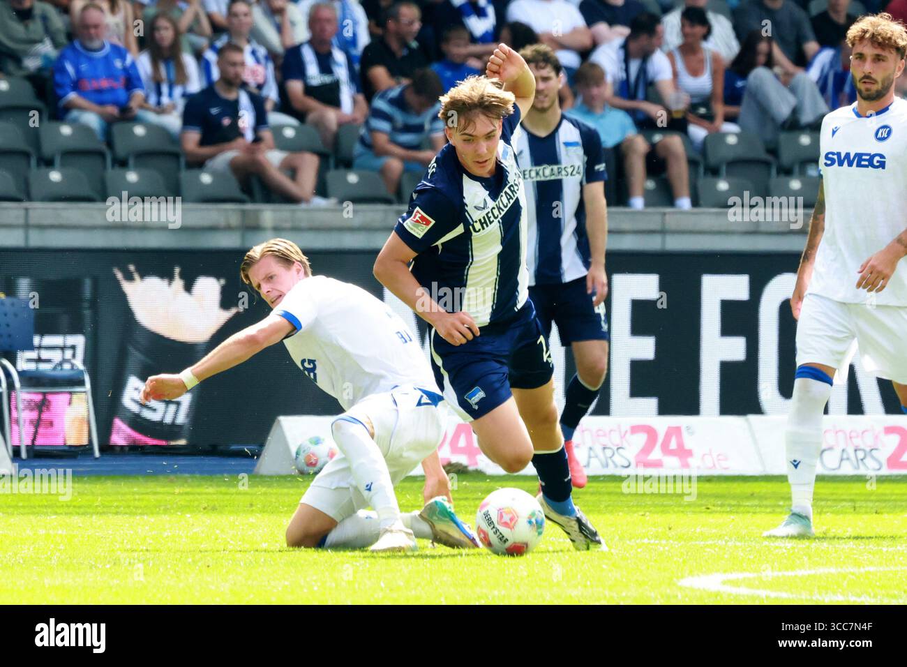 10.08.2025, Berliner Olympiastadion, Berlin, DEU, DFL, 2. FBL, Hertha ...