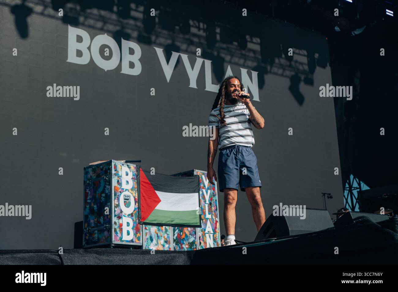 Newquay, Cornwall, UK. 10/08/2025. Bob Vylan live concert at ...