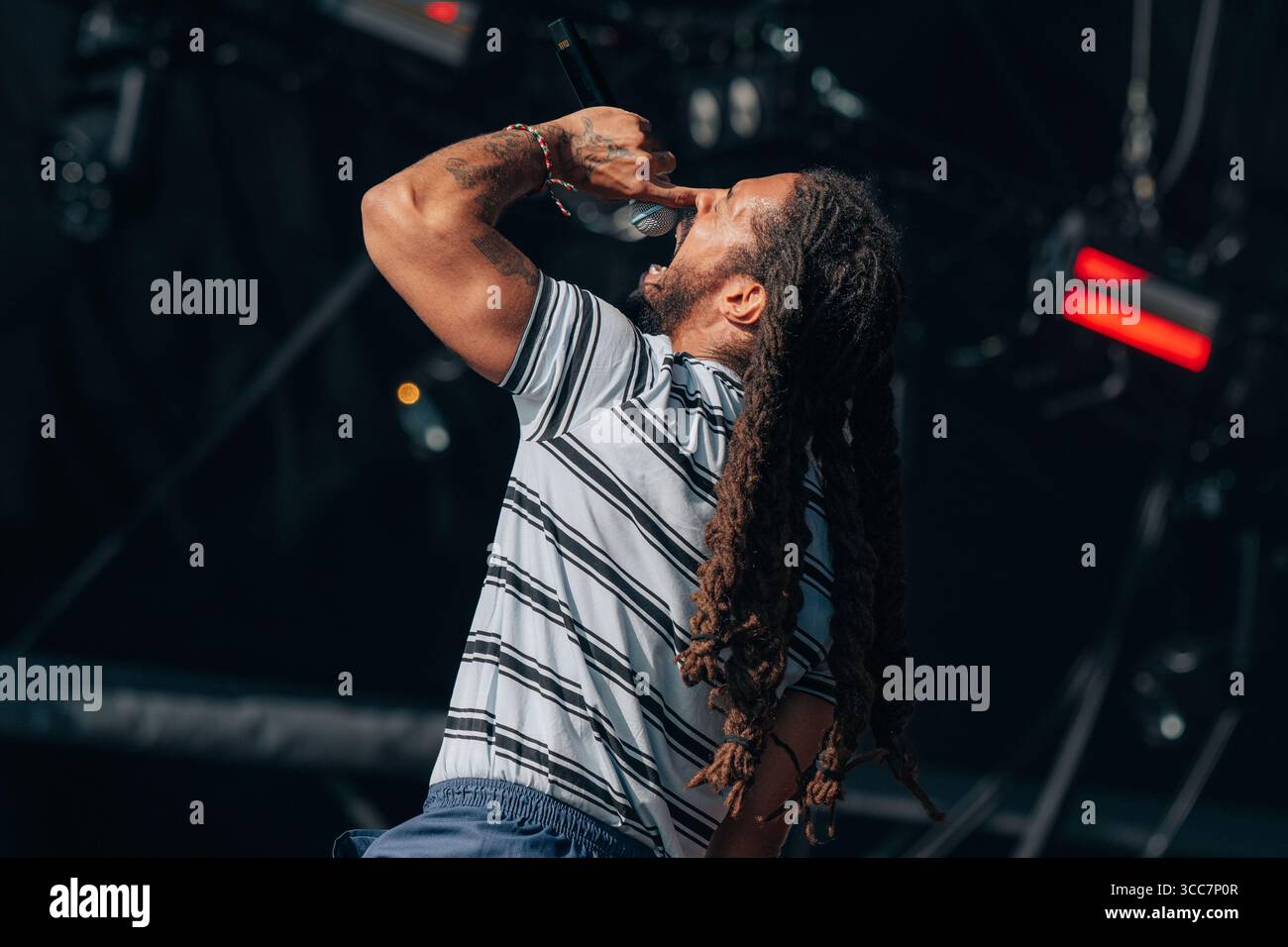 Newquay, Cornwall, UK. 10/08/2025. Bob Vylan live concert at ...