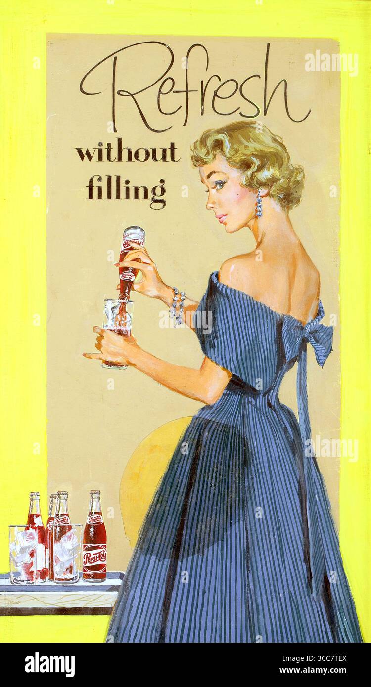 Old pepsi cola commercial hi-res stock photography and images - Alamy