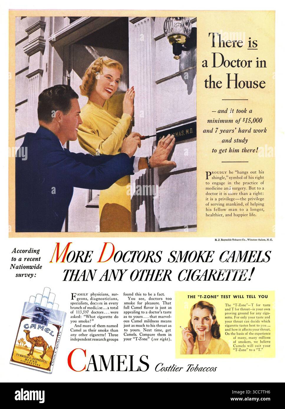 More doctors smoke camels hi-res stock photography and images - Alamy