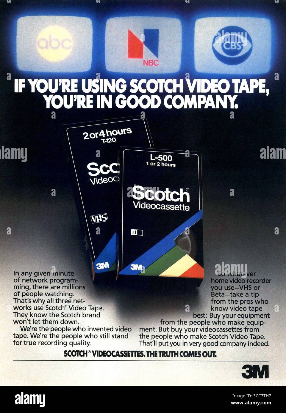 1979 3M Scotch VHS Video Tape ad Stock Photo - Alamy