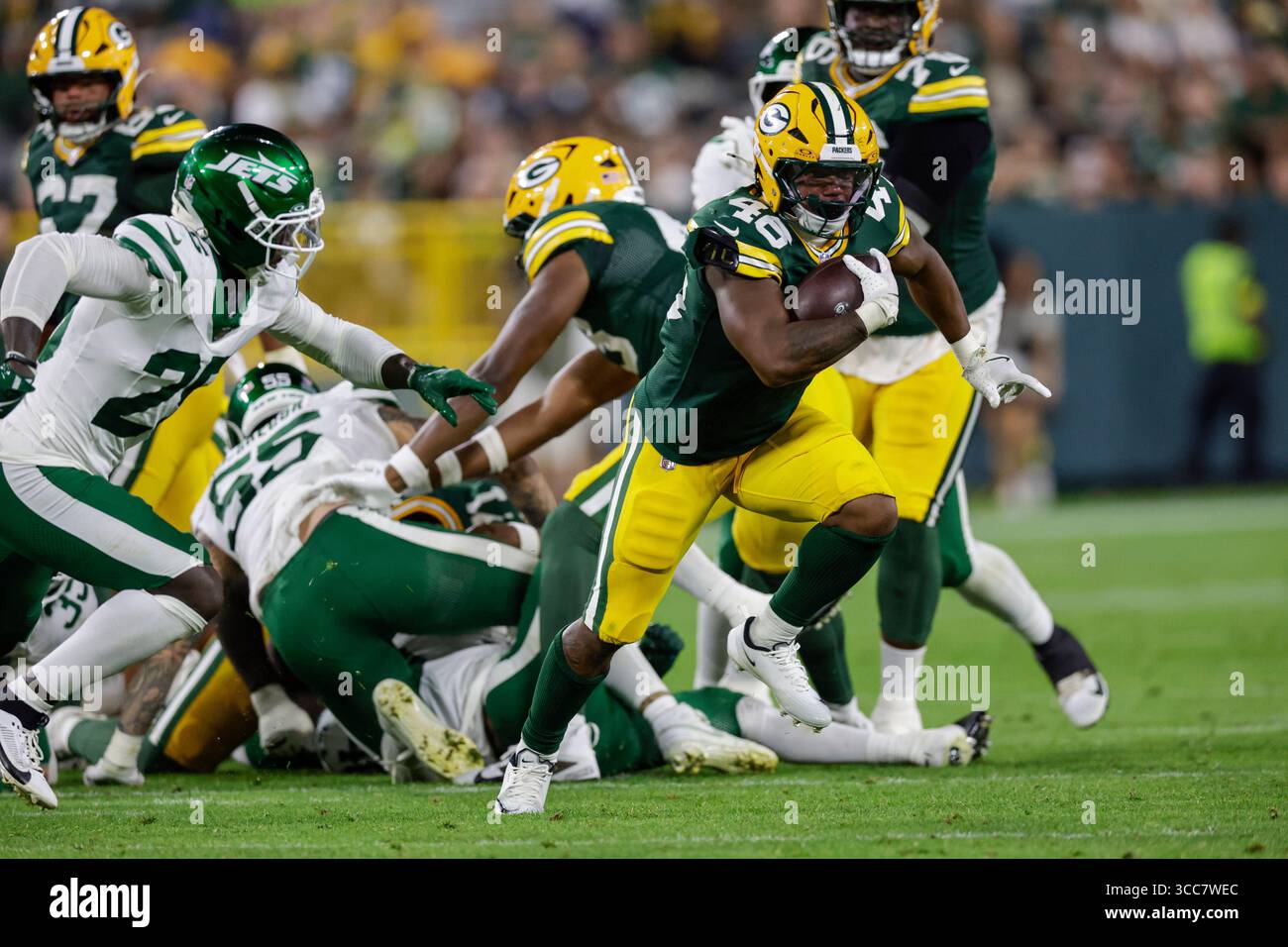 Green Bay Packers running back Amar Johnson (46) rushes during a ...