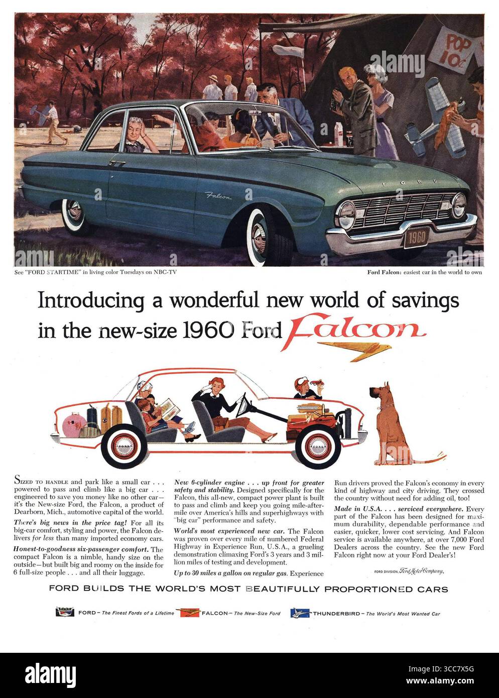 1960 Ford Falcon ad Stock Photo - Alamy