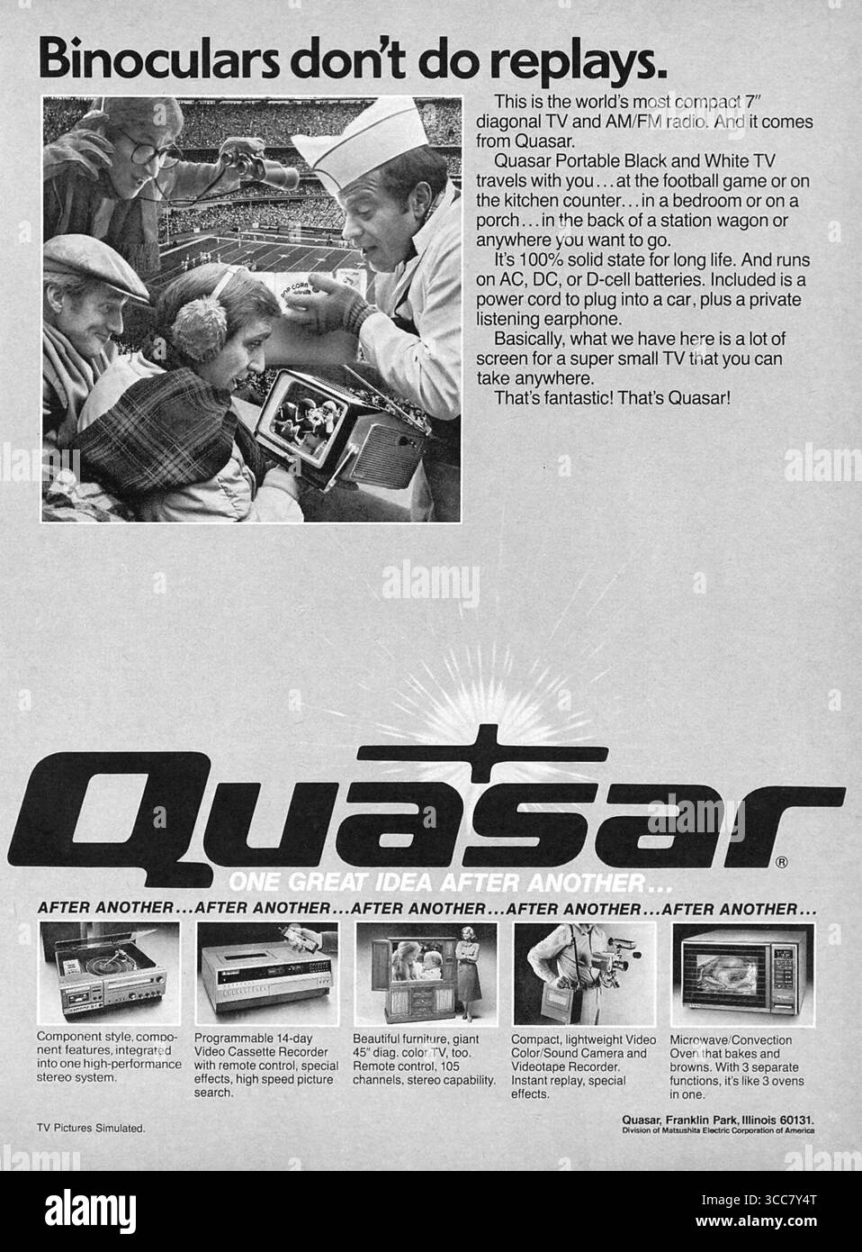 Camera video advertisement Black and White Stock Photos & Images - Alamy