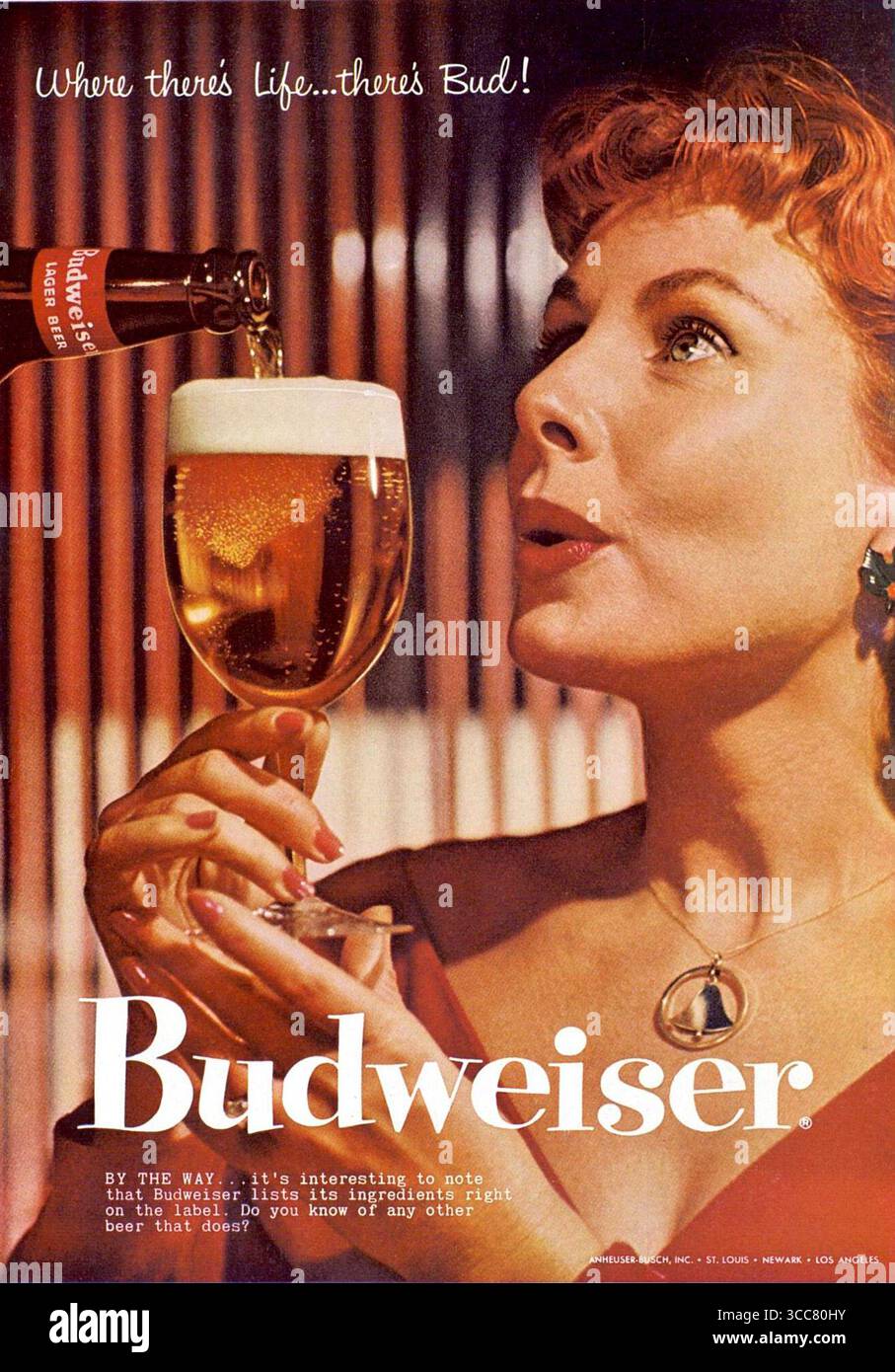 Beer ads and 1950's hi-res stock photography and images - Alamy