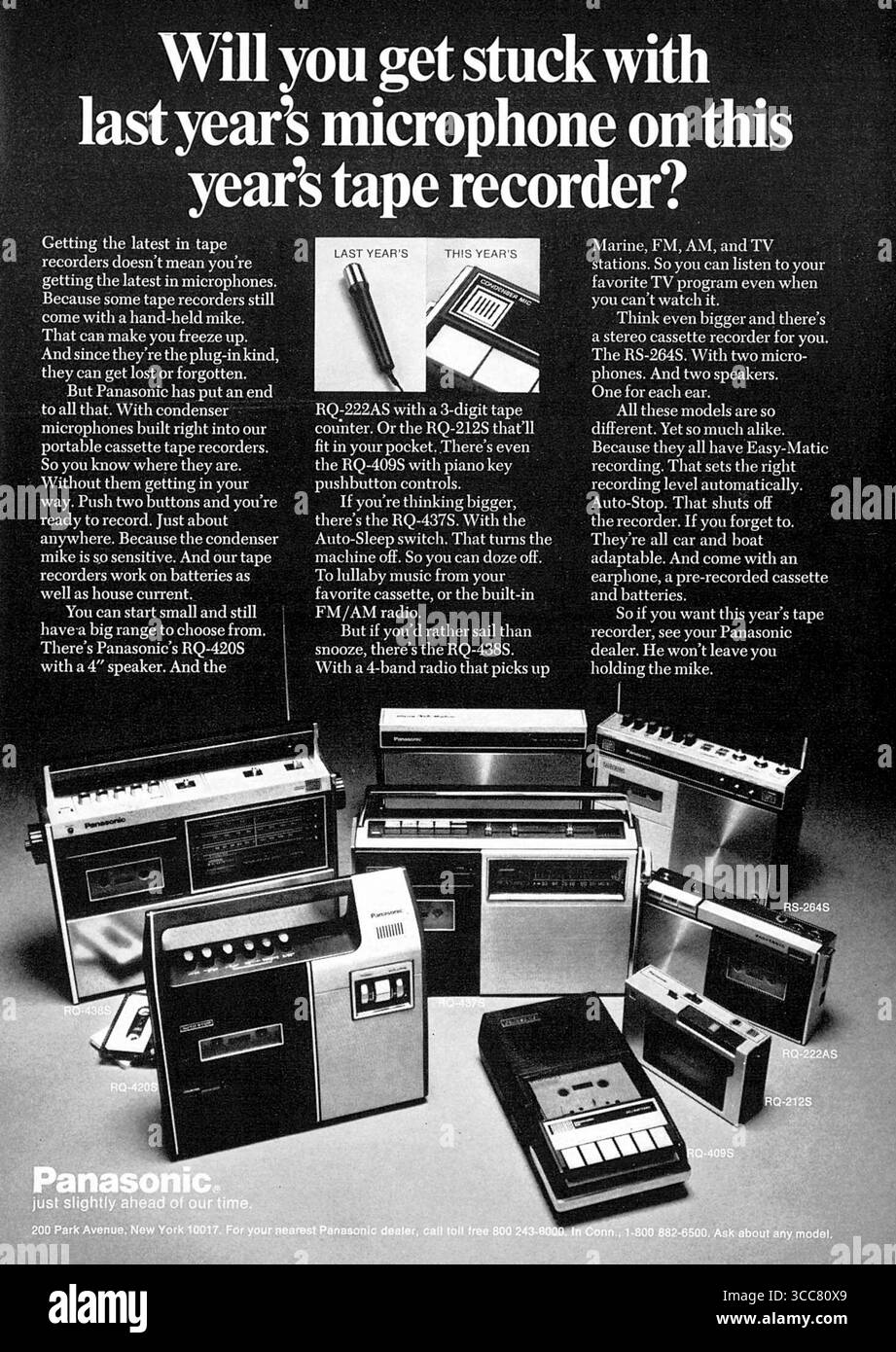 Panasonic advertisement vintage hi-res stock photography and images - Alamy