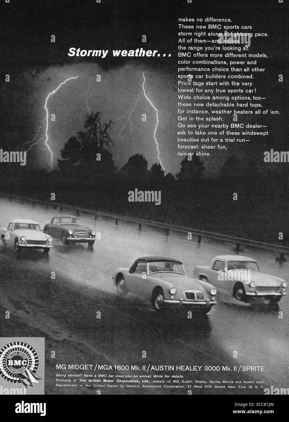 1962 BMC British Motor Corporation sports cars, MG 1600, Mk II-Austin ...