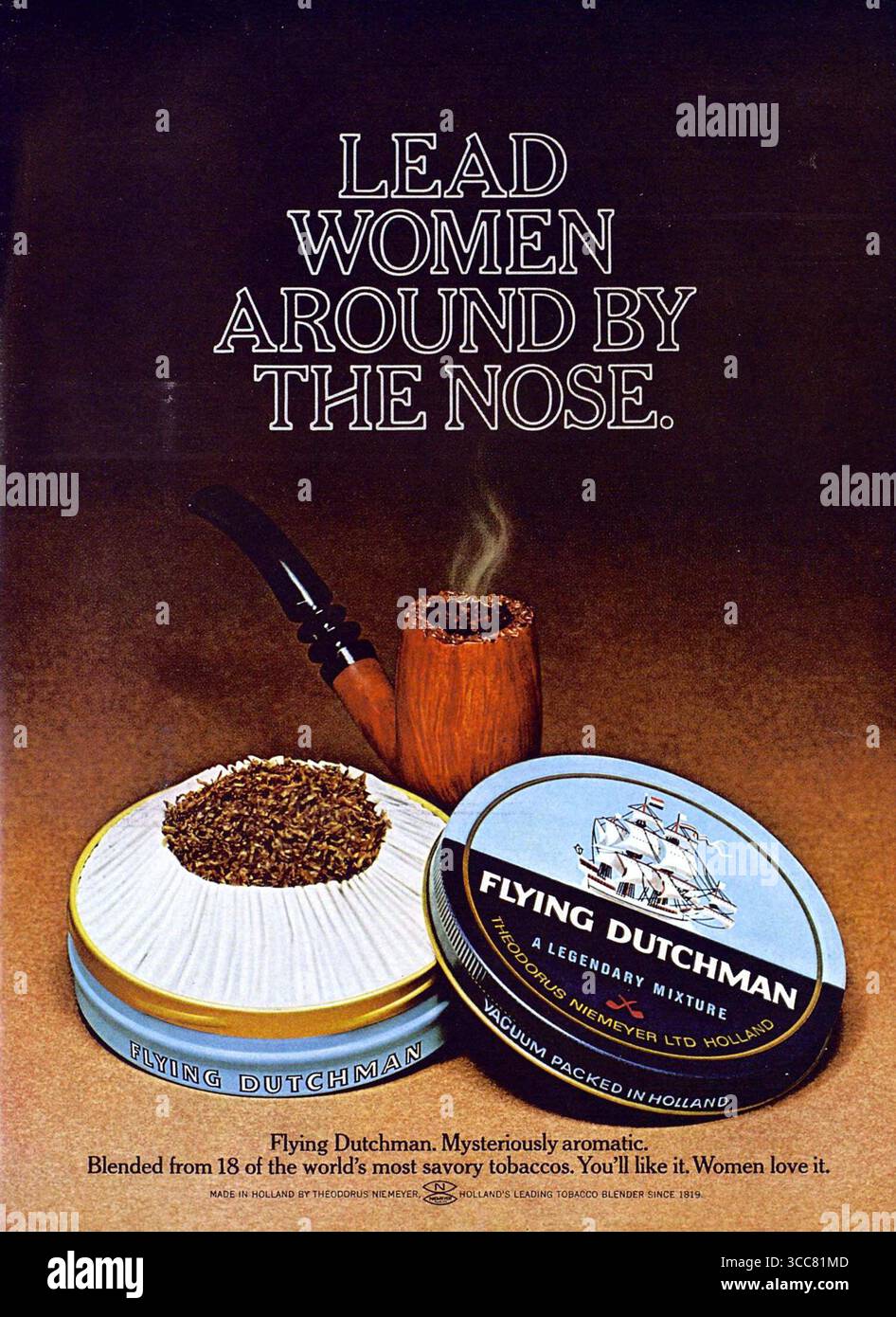 1971 Flying Dutchman Theodorus Niemeyer Pipe Tobacco Stock Photo - Alamy
