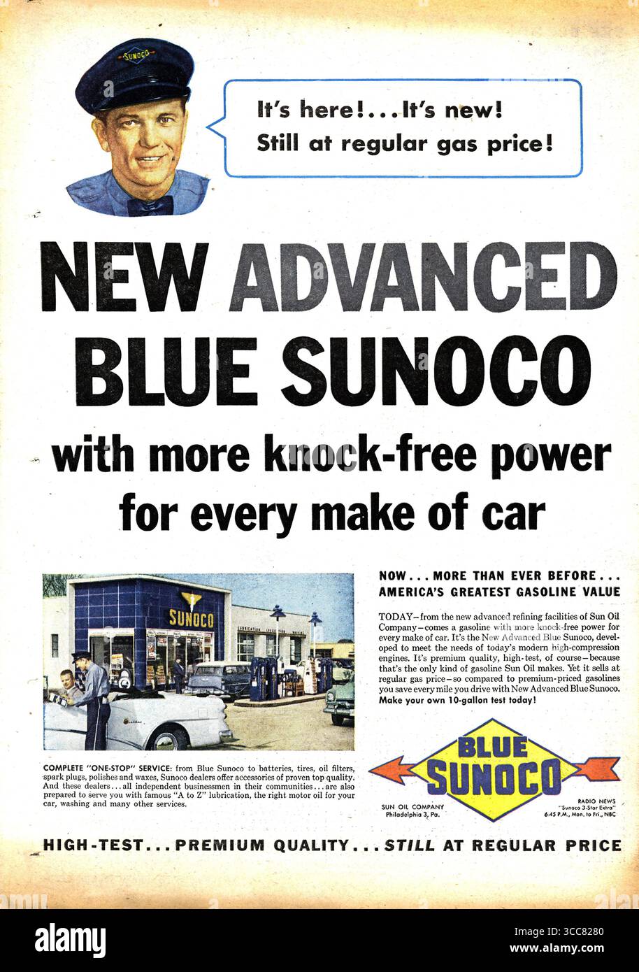 1950s sunoco hi-res stock photography and images - Alamy