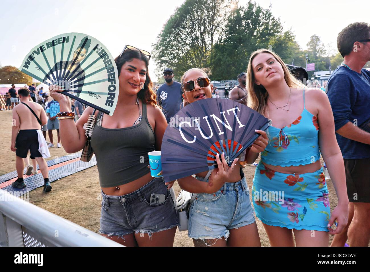 London, UK. 10th August 2025: Revellers at Maceo Plex performed at the Big Smoke 2025: Skepta ...