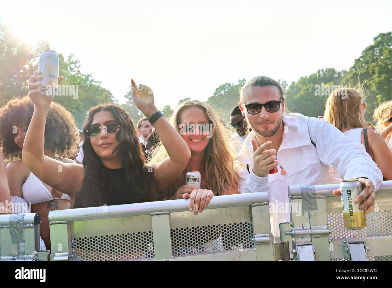 London, UK. 10th August 2025: Revellers at Maceo Plex performed at the Big Smoke 2025: Skepta ...
