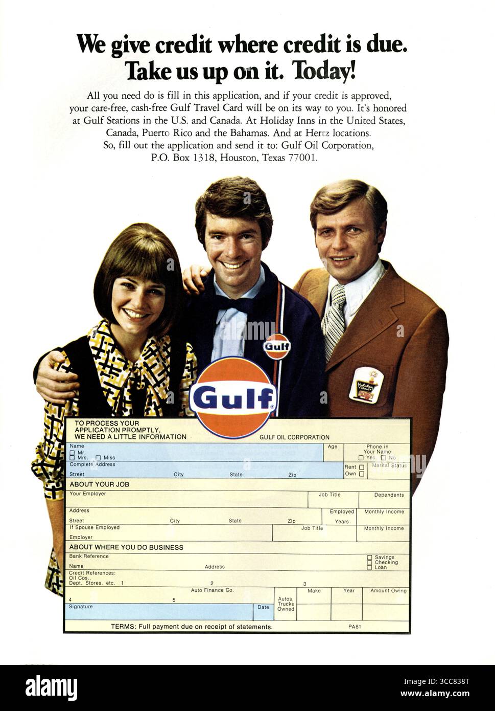 Credit card ad 1970s hi-res stock photography and images - Alamy