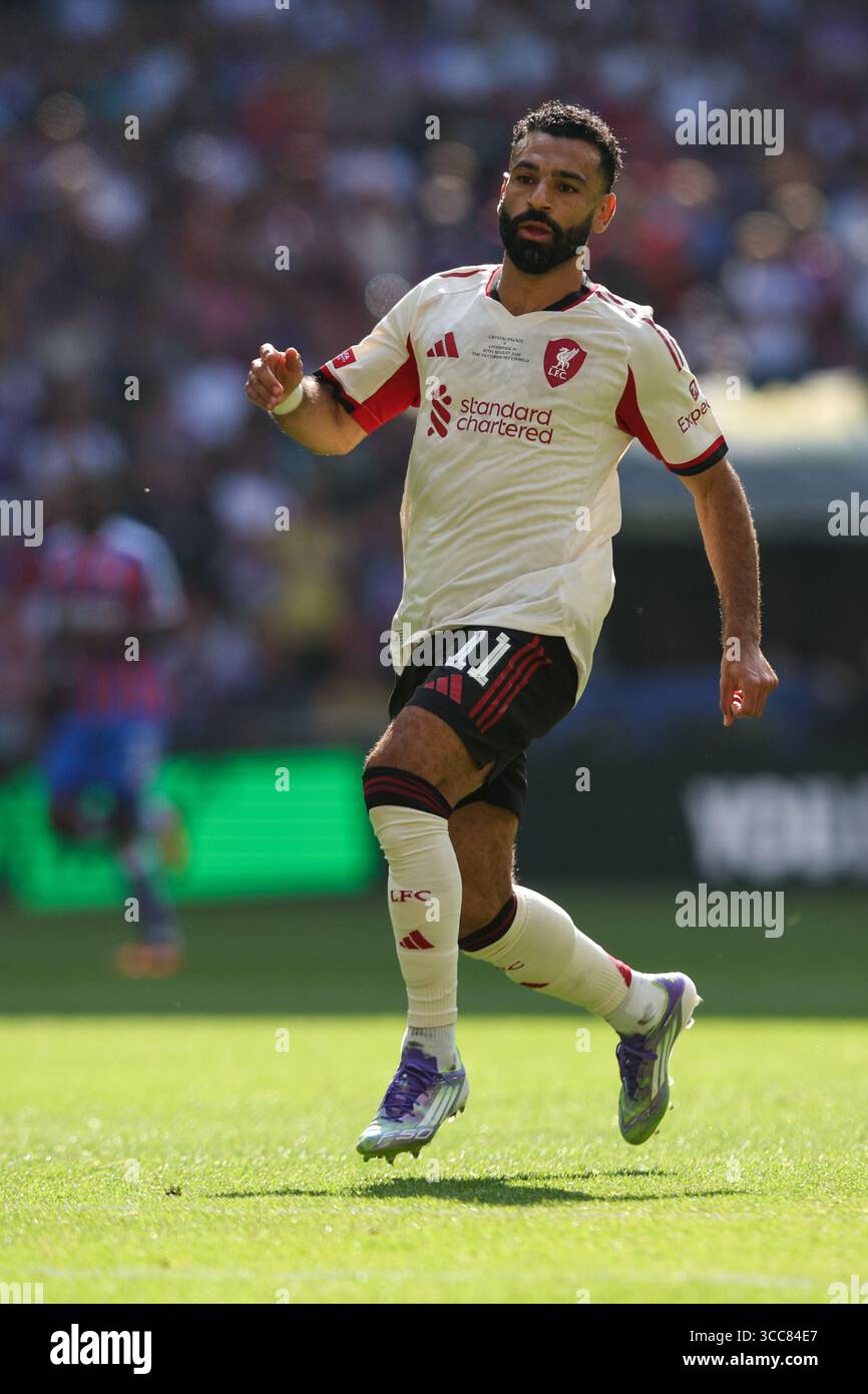 LONDON, UK - 10th Aug 2025: Mohamed Salah of Liverpool during the FA ...