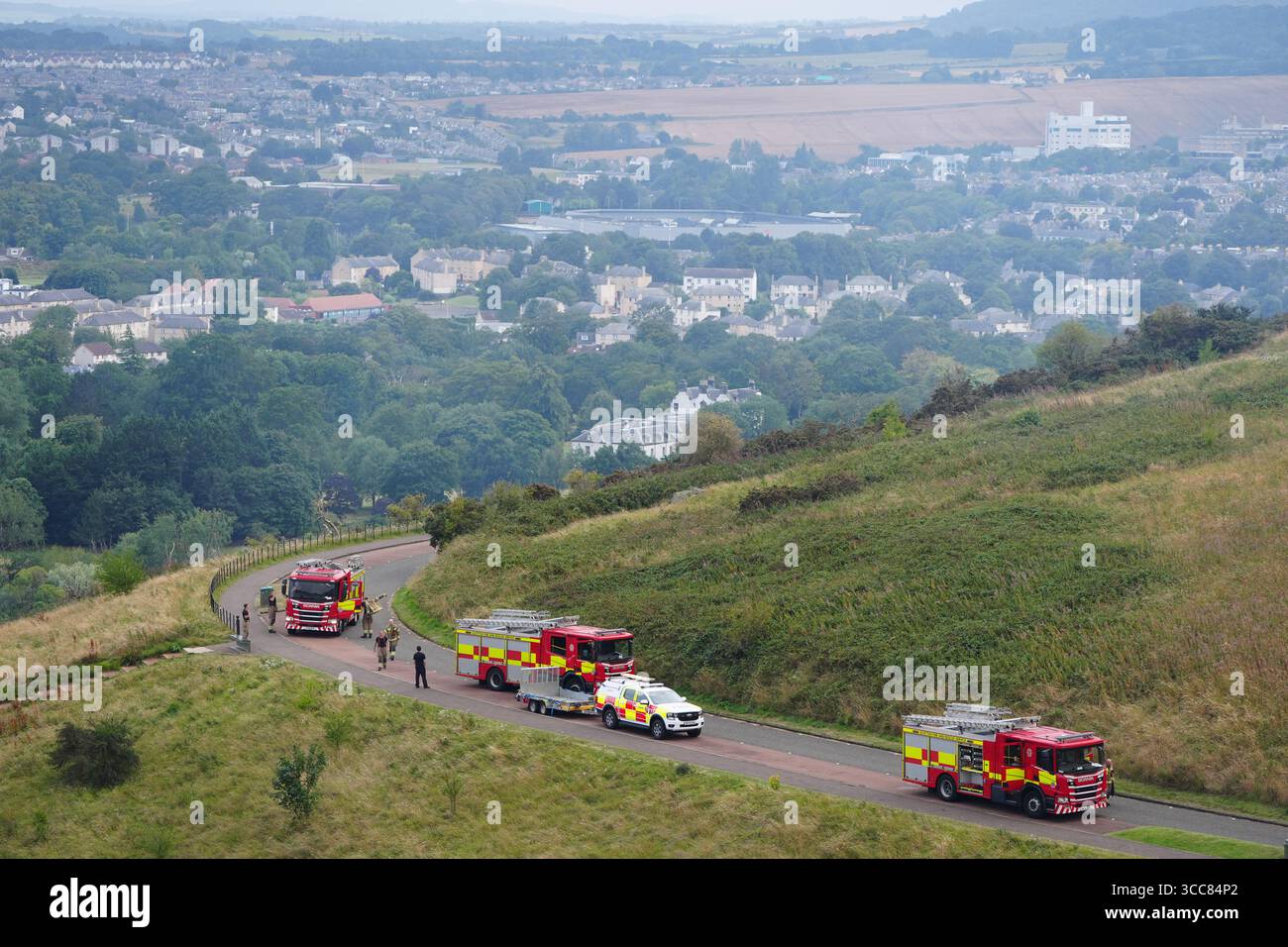 Crews from Scottish Fire and Rescue Service at the scene of a fire on ...
