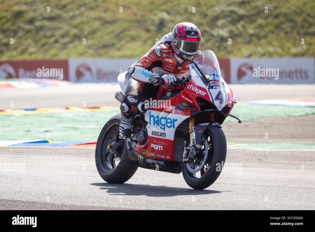 SCOTT REDDING during Round 6 of the British Superbikes at Thruxton ...