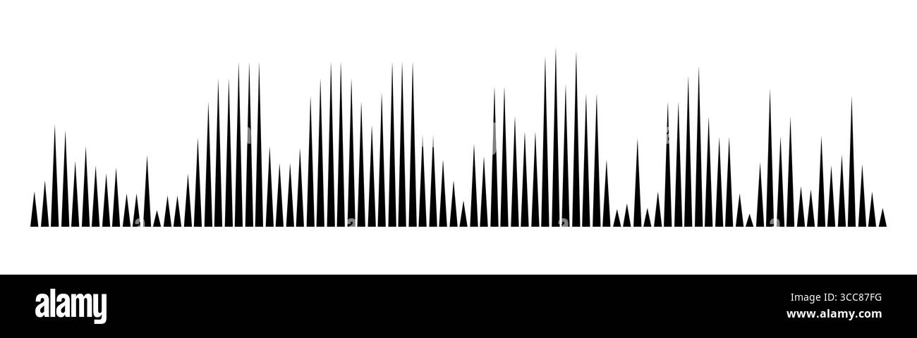 Sound radio wave icon, voice message podcast audio recording. Music ...