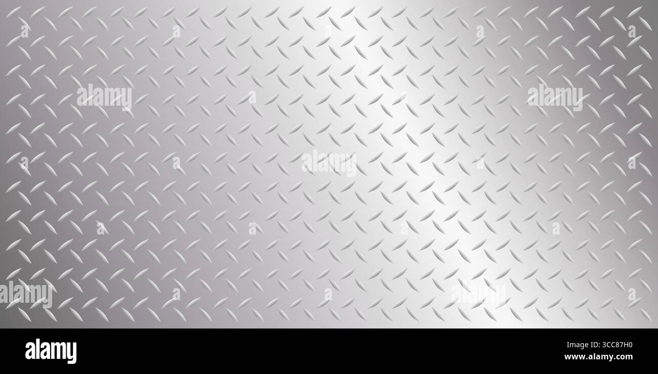 Diamond plate steel sheet metallic silver shiny surface background ...