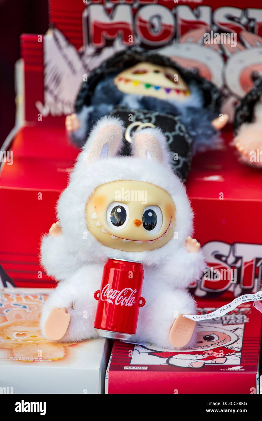 Crange, Herne, Germany. 10 August 2025. Labubu plush toy. Cranger ...