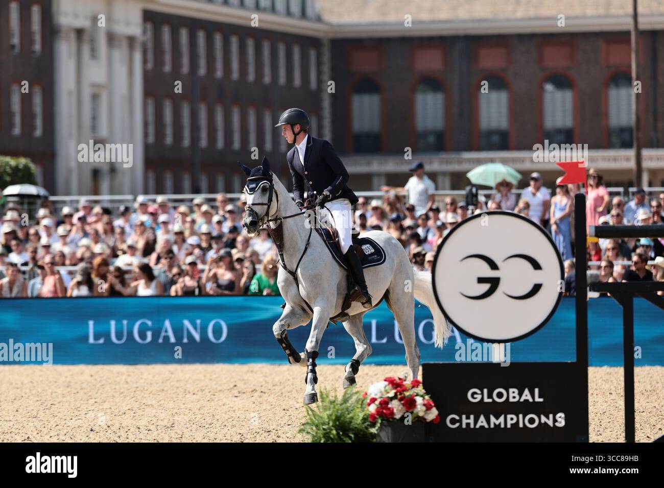 Max Wachman (IRL) riding Kilkenny during the CSI5* Longines Global ...