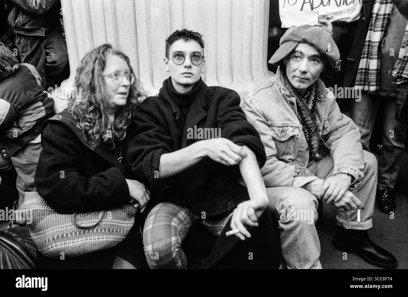 Sinead O'Connor, BP Fallon and Mary Coughlan at an Anti Abortion rally ...