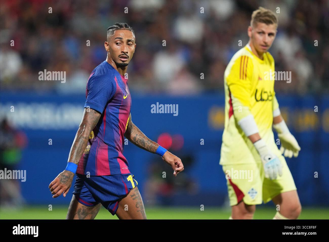 Raphael Dias Belloli Raphinha of FC Barcelona during the Joian Gaper Trophy match between FC ...