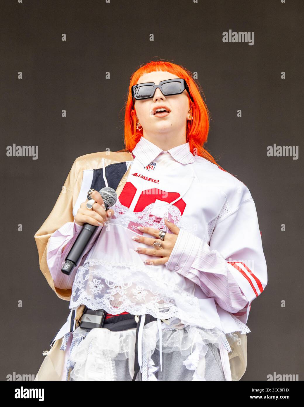 Singer Amelia Moore during the Outside Lands Music Festival on August 9 ...