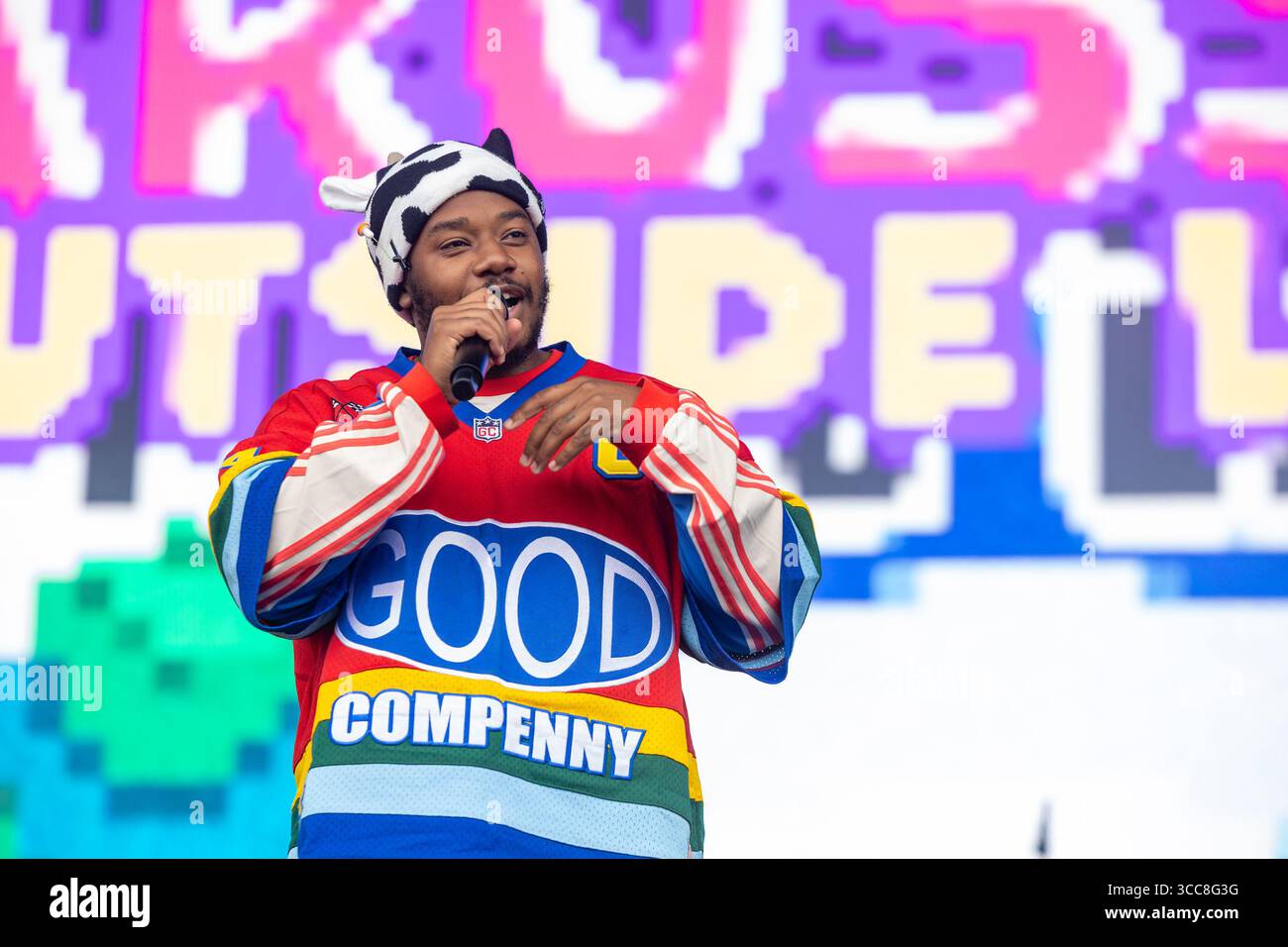 Rapper LaRussell (LaRussell Thomas) during the Outside Lands Music ...