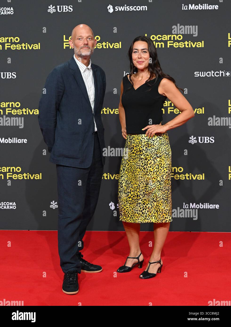 Locarno,Swiss Locarno Film Festival 2025 red carpet photocall In the photo:Eskil Vogt and Maria ...