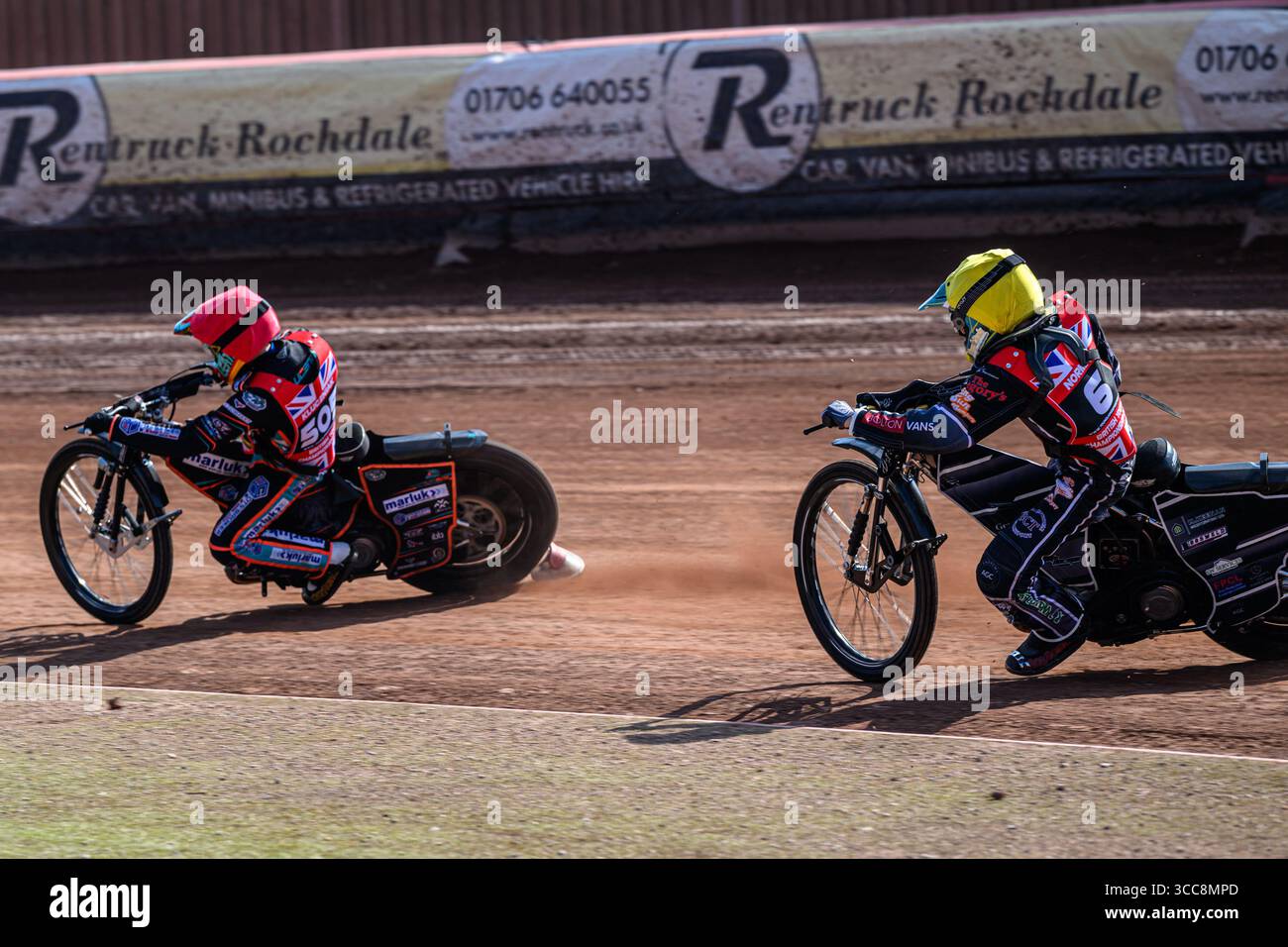 Casper Kluciniak (505) in Red leading Seth Norman (6) in Yellow during ...