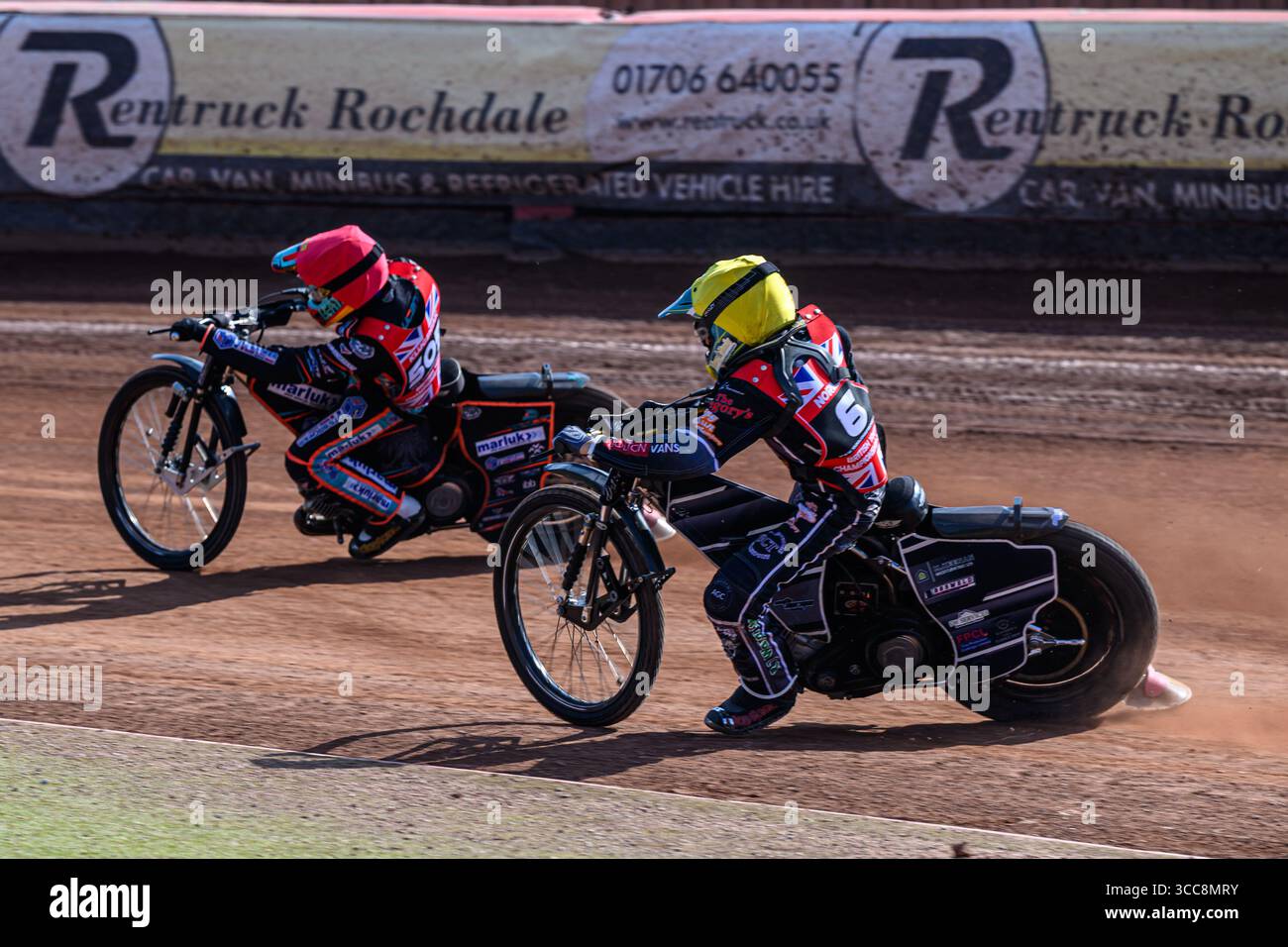 Casper Kluciniak (505) in Red leading Seth Norman (6) in Yellow during ...