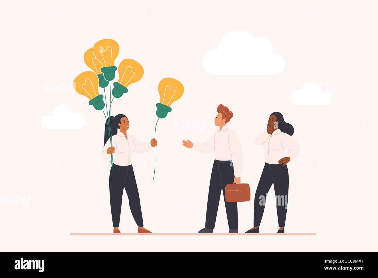 Share problem Stock Vector Images - Alamy