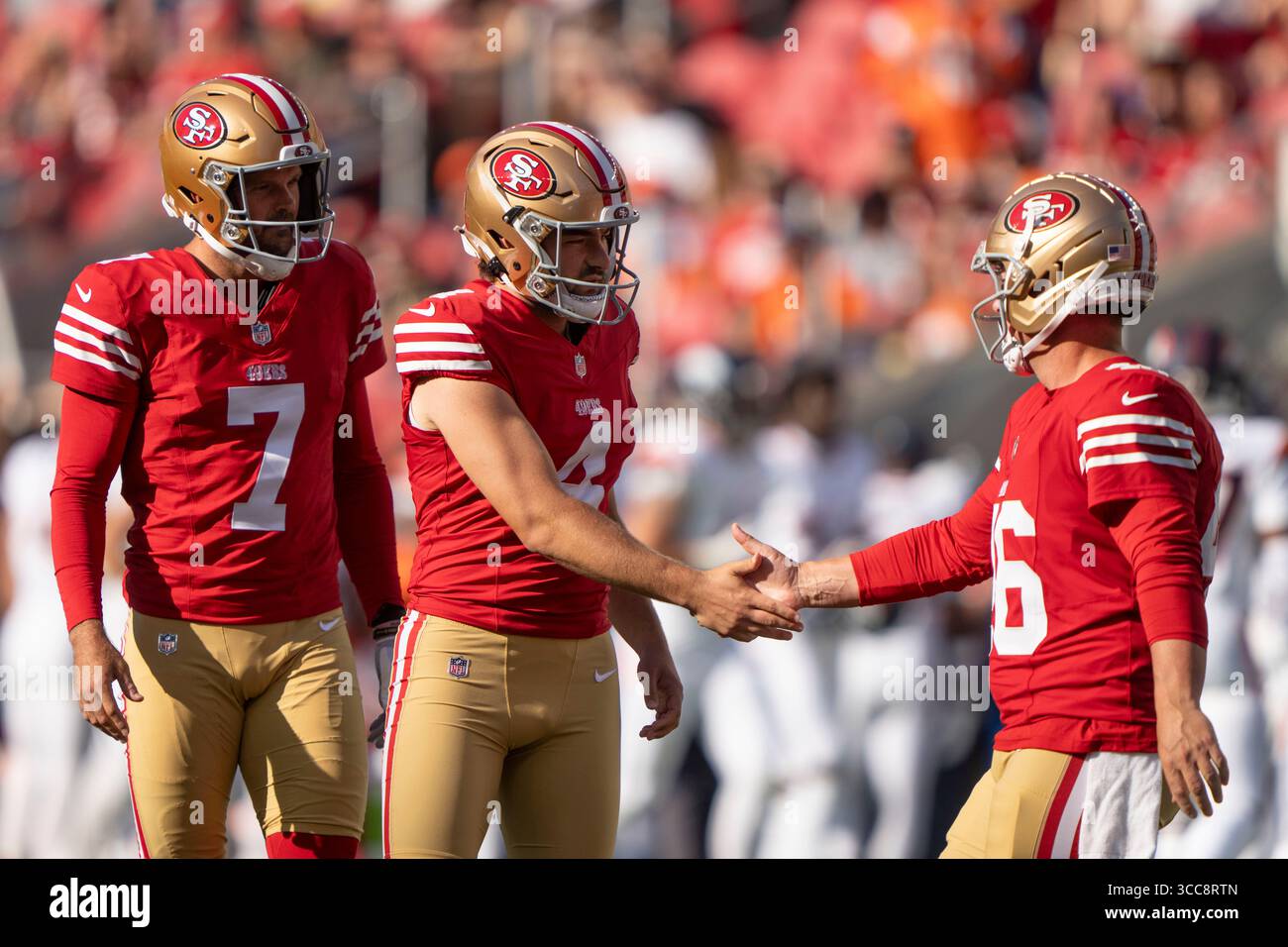 Aug 9, 2025; Santa Clara, California, USA; San Francisco 49ers punter ...